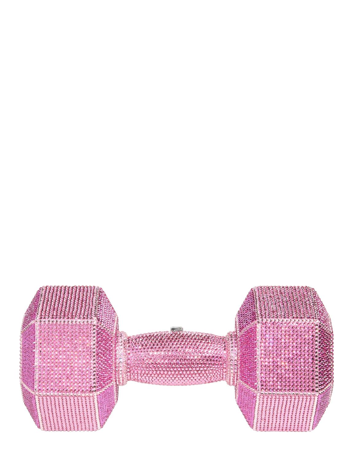 JUDITH LEIBER JUDITH LEIBER COUTURE Embellished Dumbbell Clutch